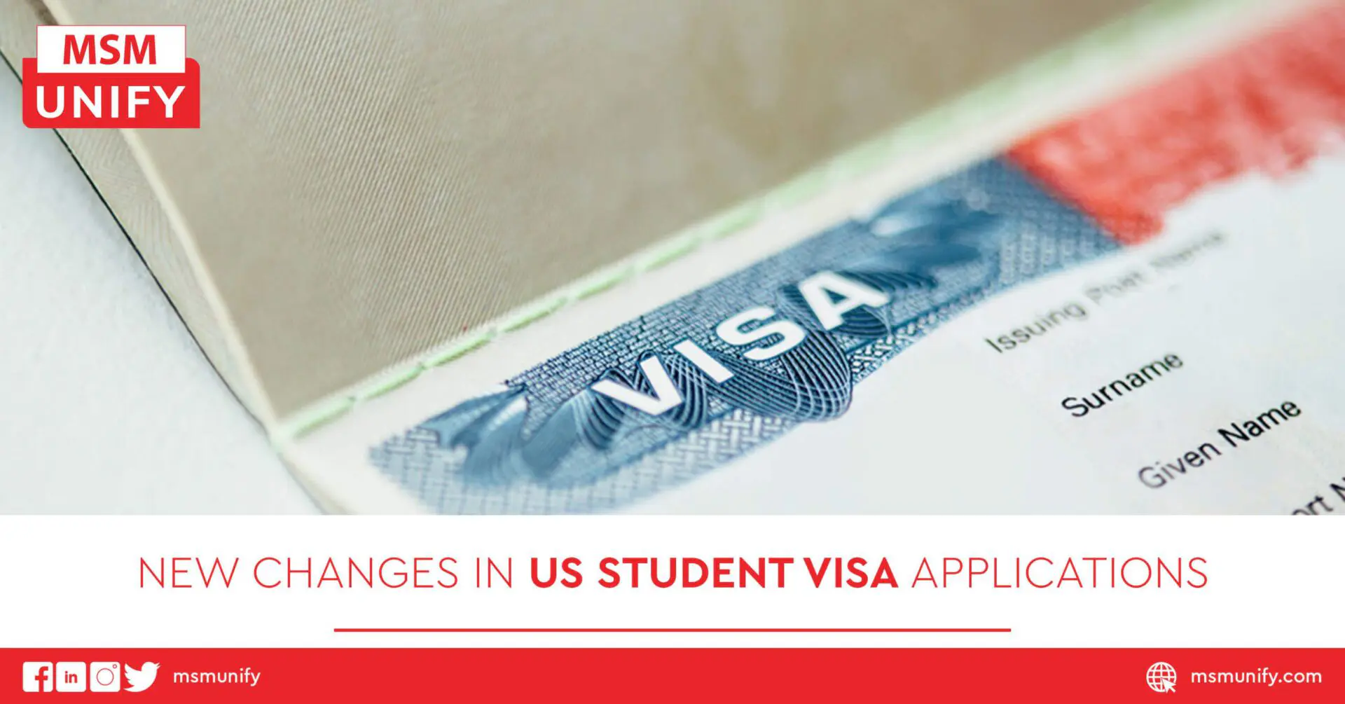 New Changes in US Student Visa Applications | MSM Unify